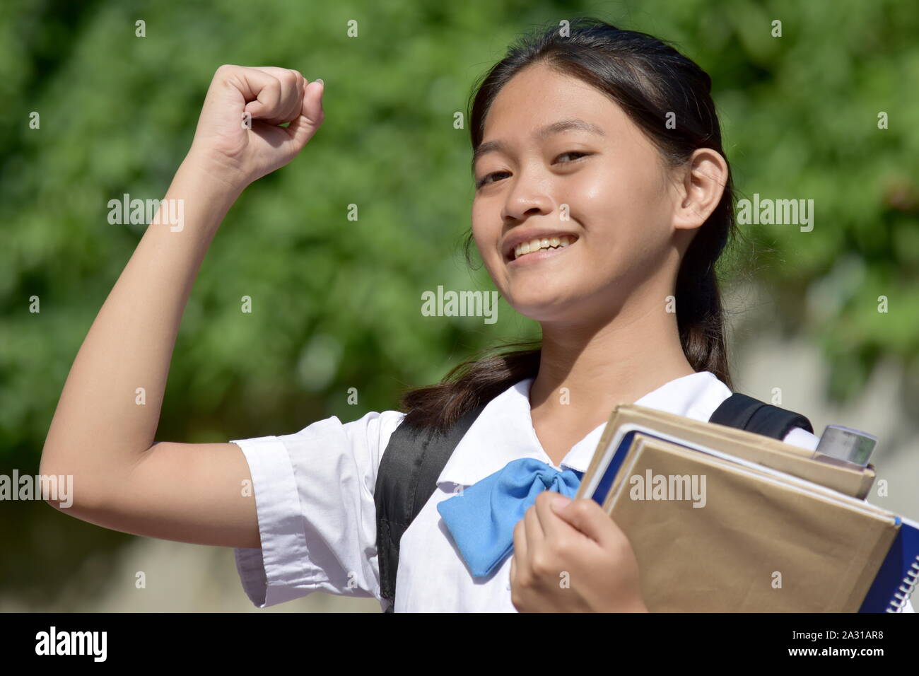 Proud Diverse Student Teenager School Girl Stock Photo - Alamy