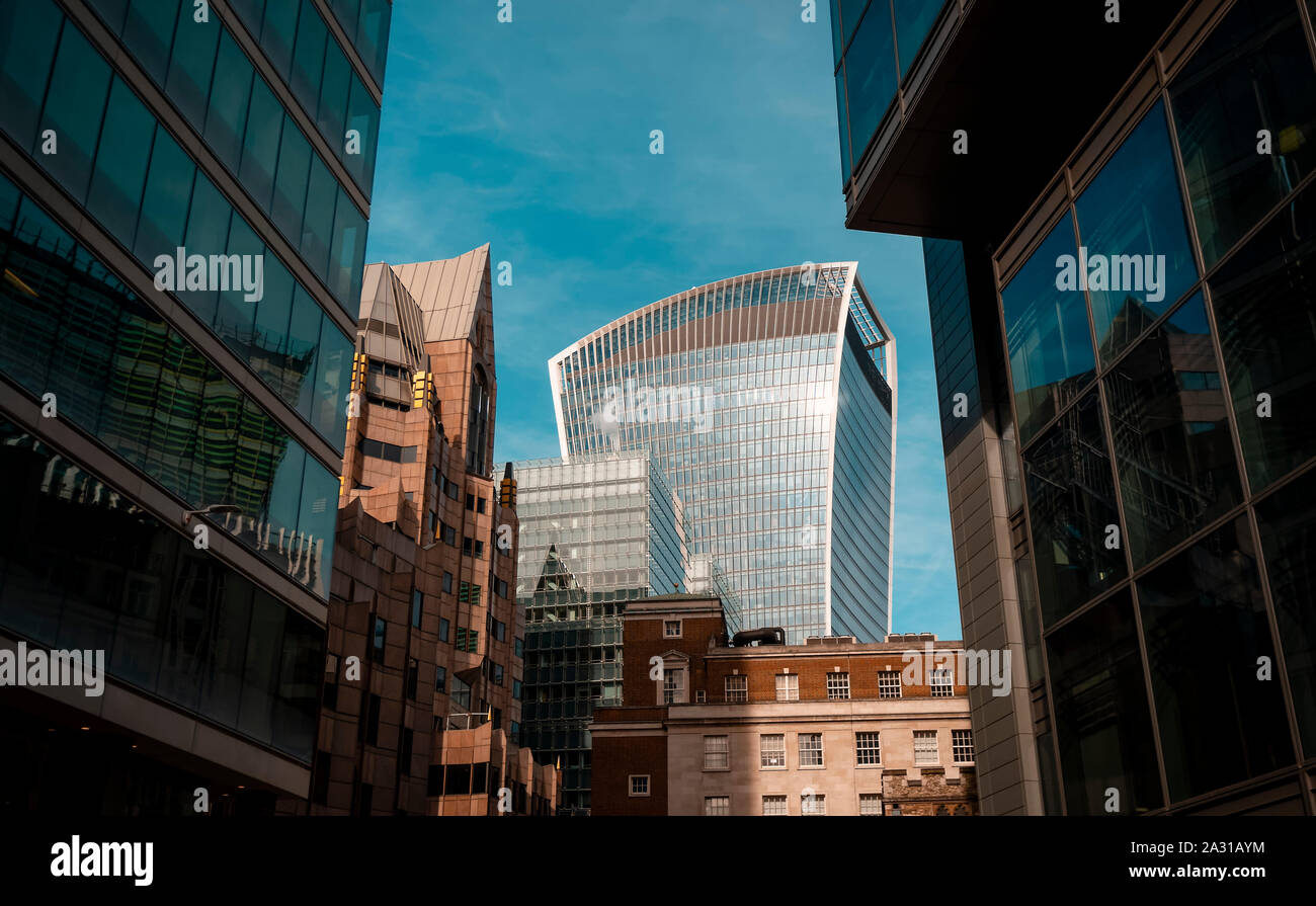 The Walkie-Talkie Building,20 Fenchurch Street in the City of London ...