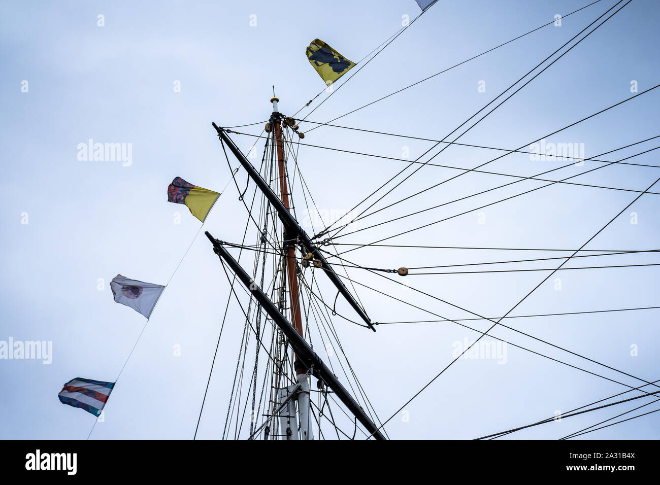 London, UK, July 28, 2019. Cutty Sark is a British clipper ship. Built ...