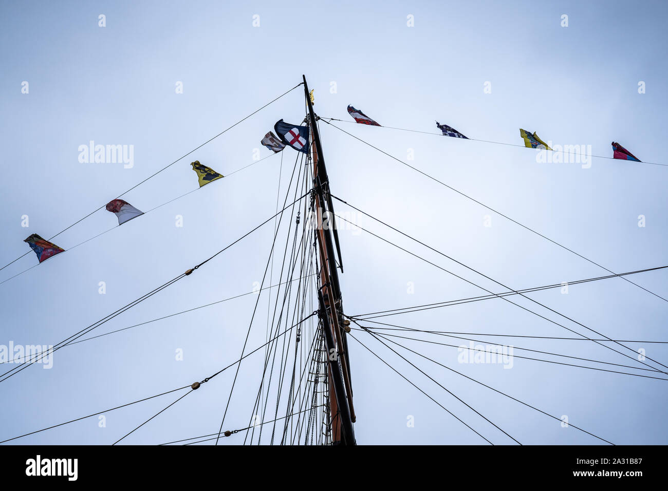 London, UK, July 28, 2019. Cutty Sark is a British clipper ship. Built ...