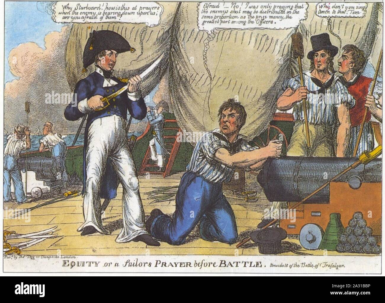 Equity or a sailor's prayer before battle Stock Photo - Alamy