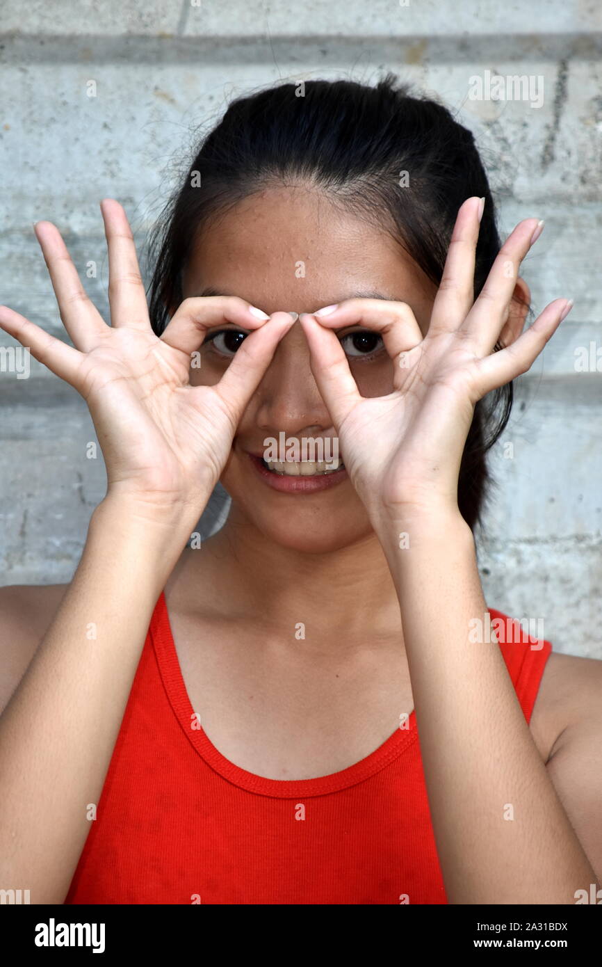 An A Teenager Girl Searching Stock Photo - Alamy