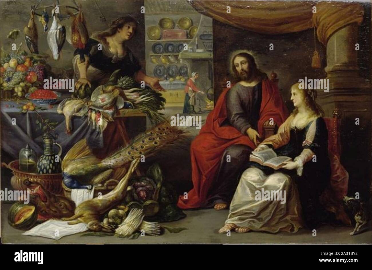 Erasmus Quellinus II Adriaen van Utrecht - Jesus in the house of Martha ...