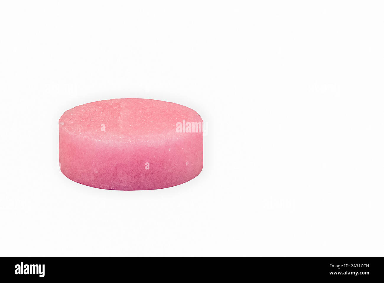 Single pink urinal block for urinal disposable hygienic round scented ...