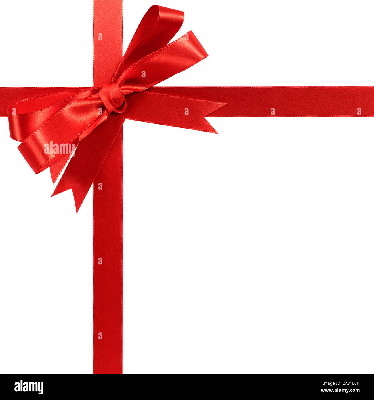 Bright red ribbon bow hi-res stock photography and images - Alamy