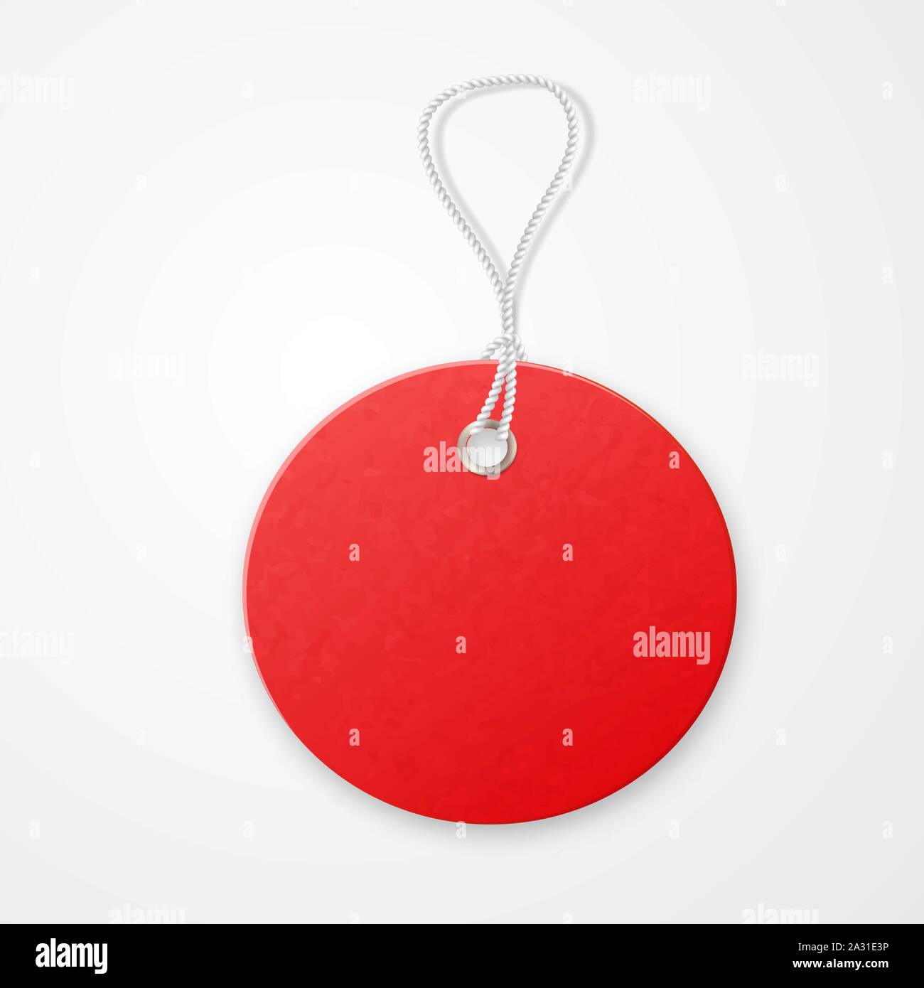 Red realistic textured sell tag with rope Stock Vector Image & Art - Alamy