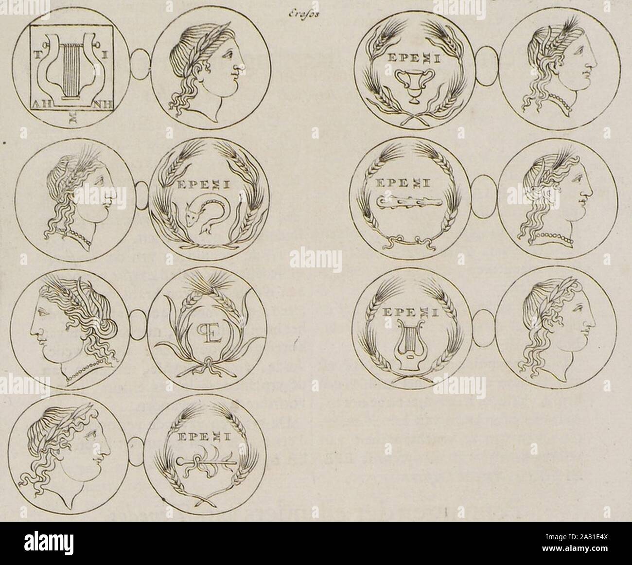 Eresos - Dapper Olfert - 1688 Stock Photo - Alamy