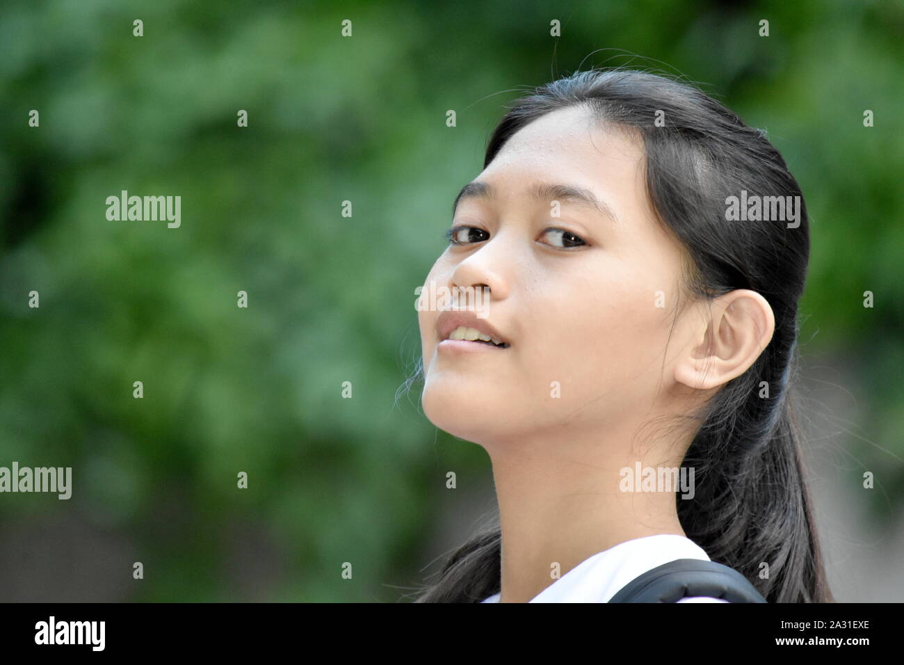 An A Pretty Minority Female Student Stock Photo - Alamy