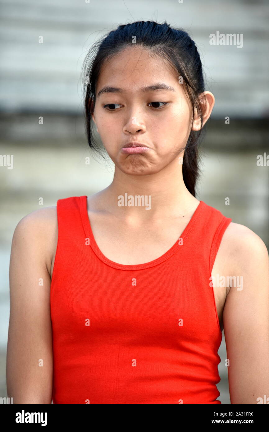 A Sad Filipina Person Stock Photo - Alamy