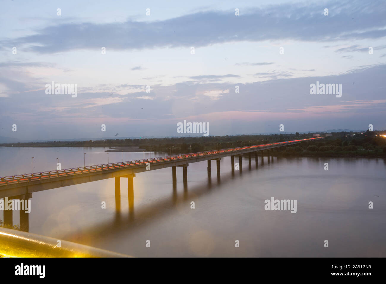 The Jhelum River (Urdu: جہلم‎) a river in eastern Pakistan Stock Photo ...