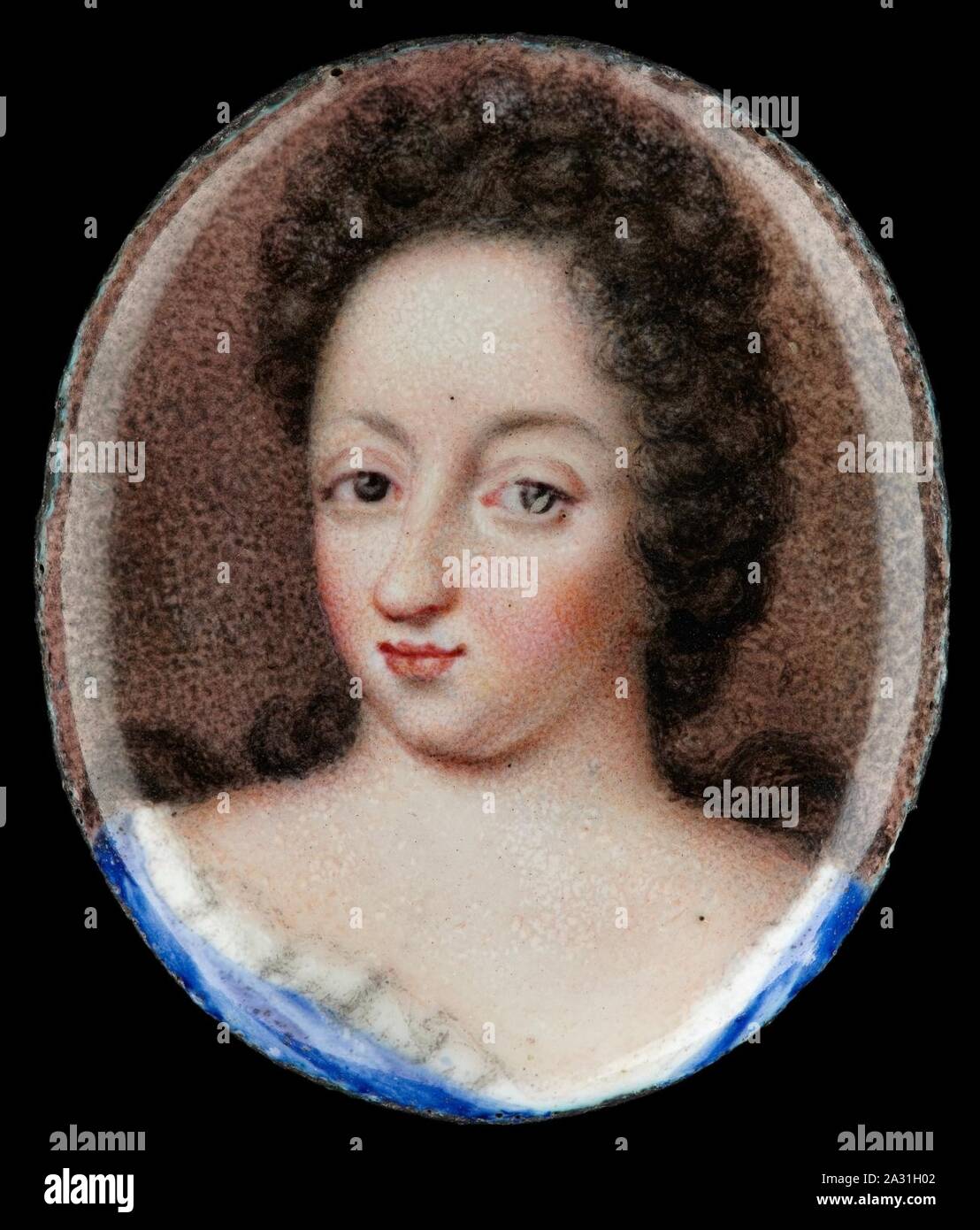 Erik Utterhielm - Miniature portrait of Queen Ulrika Eleonora the Elder ...