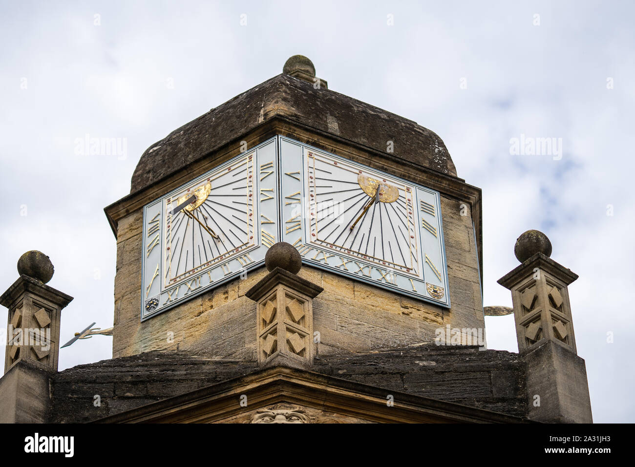 A sundial is a device that tells the time of day when there is sunlight ...