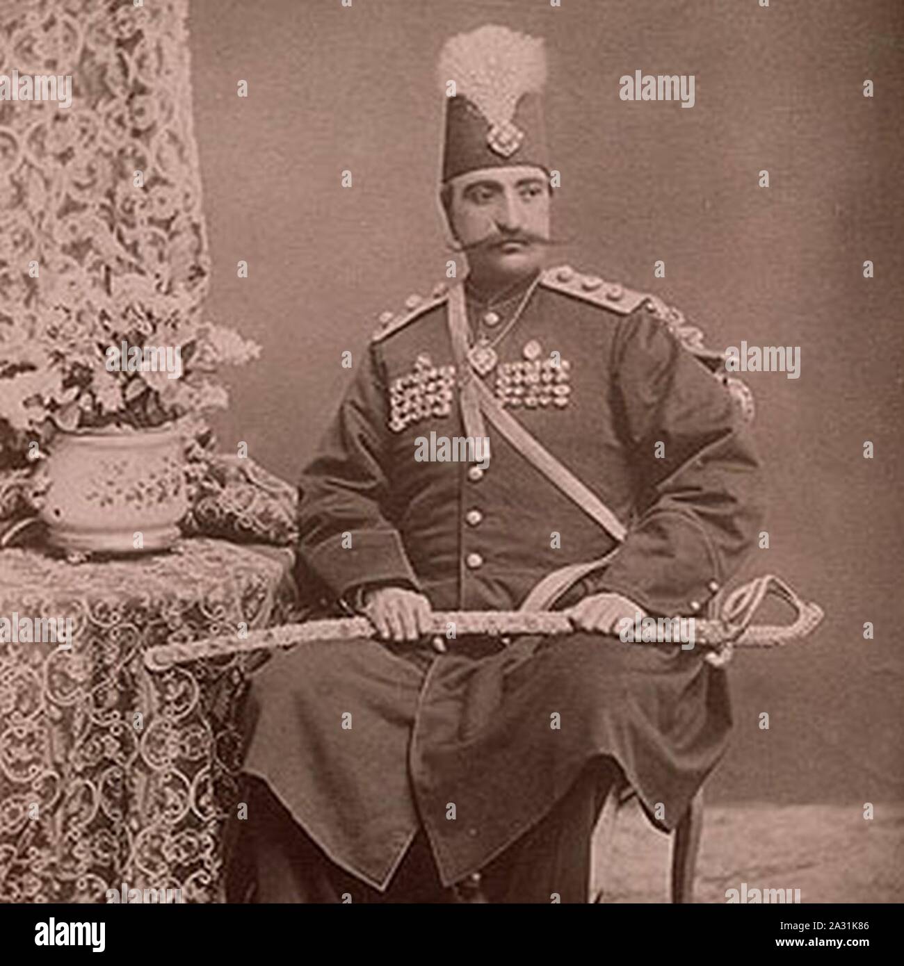 Ermakov Dimitri (1846-1916). A Persian official Stock Photo - Alamy