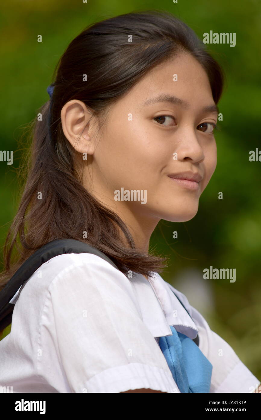 A Pretty Filipina Female Student Portrait Stock Photo - Alamy