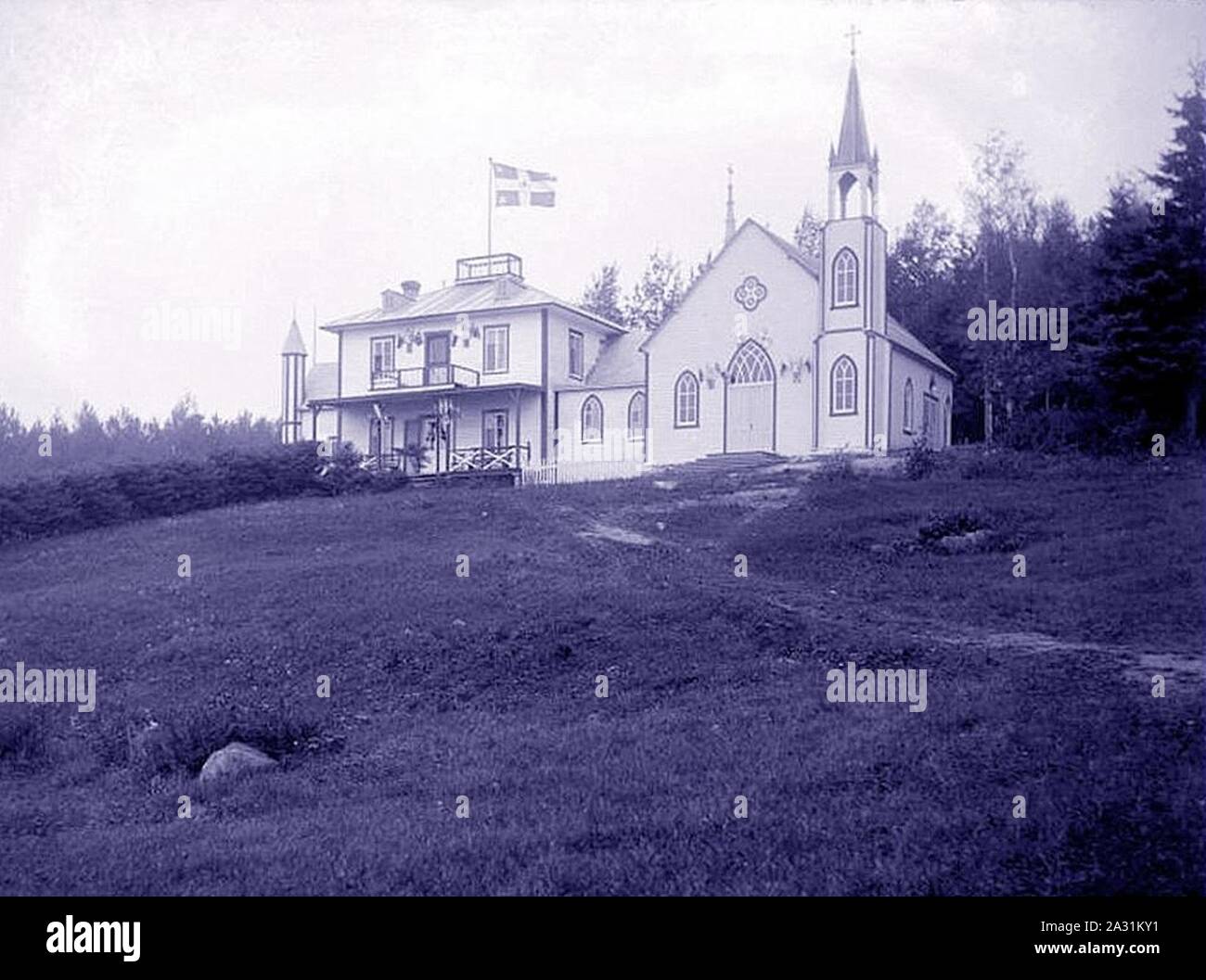 Ermitage du Lac-Bouchette en 1920 Stock Photo - Alamy