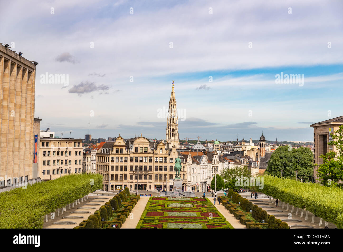 Brussels landmarks aerial hi-res stock photography and images - Alamy