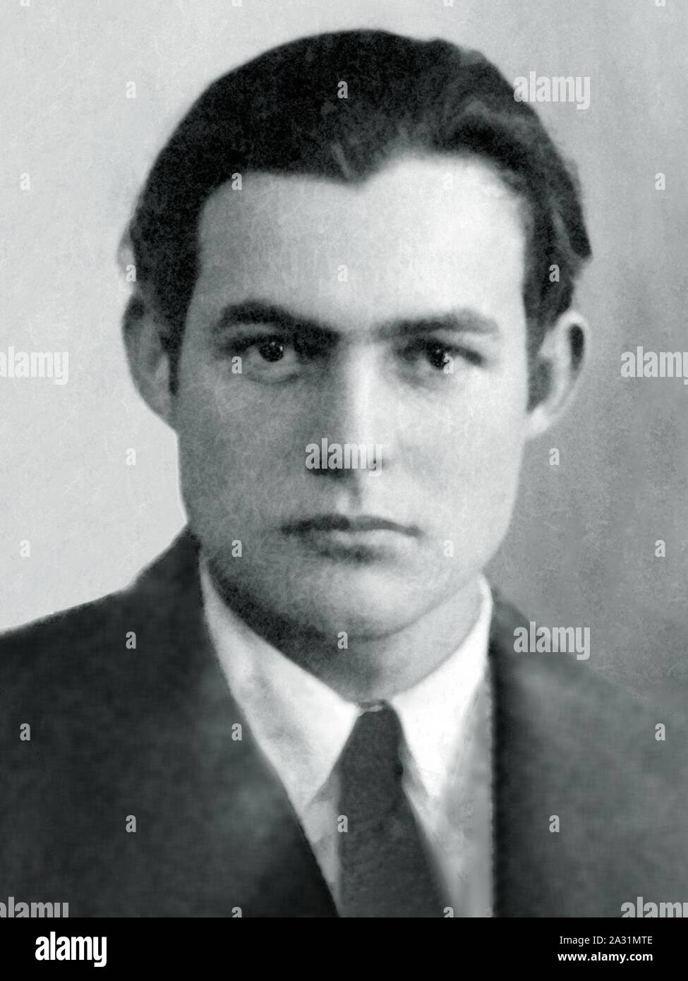 Ernest Hemingway 1923 passport photo Stock Photo - Alamy