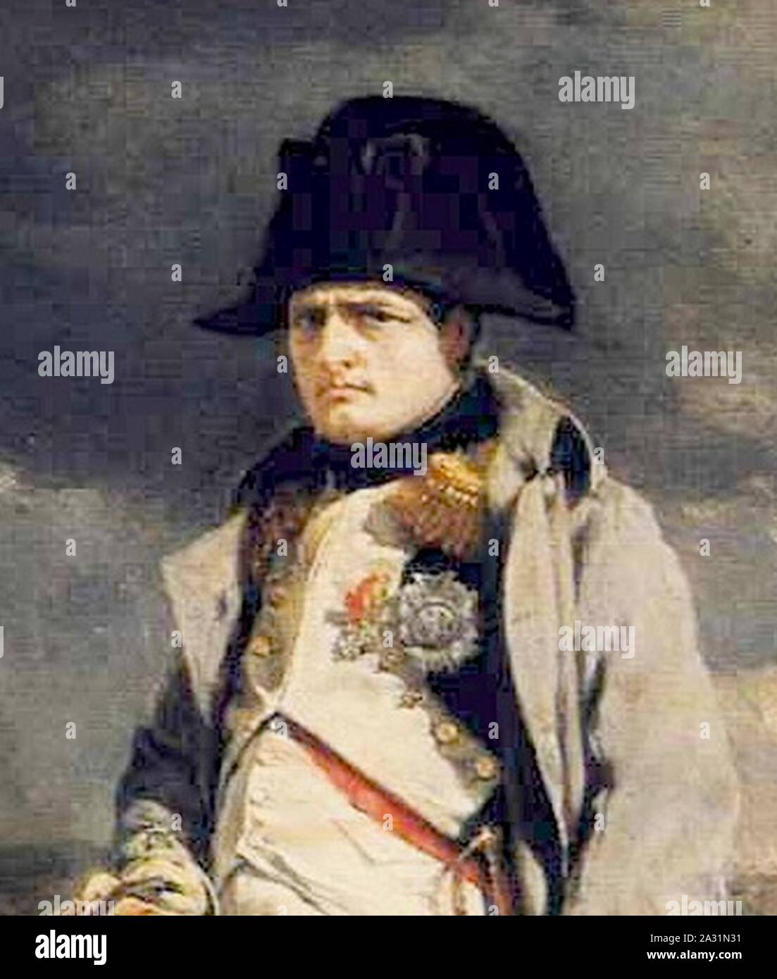 Ernest Meissonier - Napoleon I in 1814 cropped Stock Photo - Alamy
