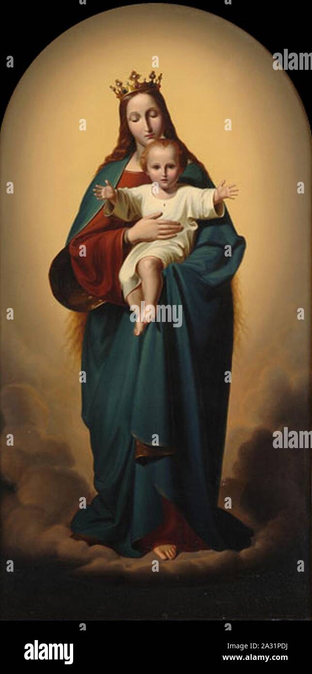 Ernst Deger Maria als Himmelskönigin mit Kind Stock Photo - Alamy