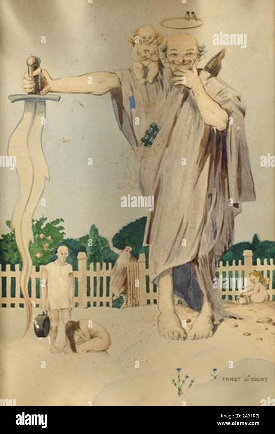 Ernst Lübbert Exiled from heaven Stock Photo - Alamy