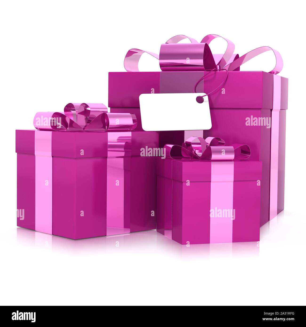 Christmas gifts 3D illustration Stock Photo - Alamy