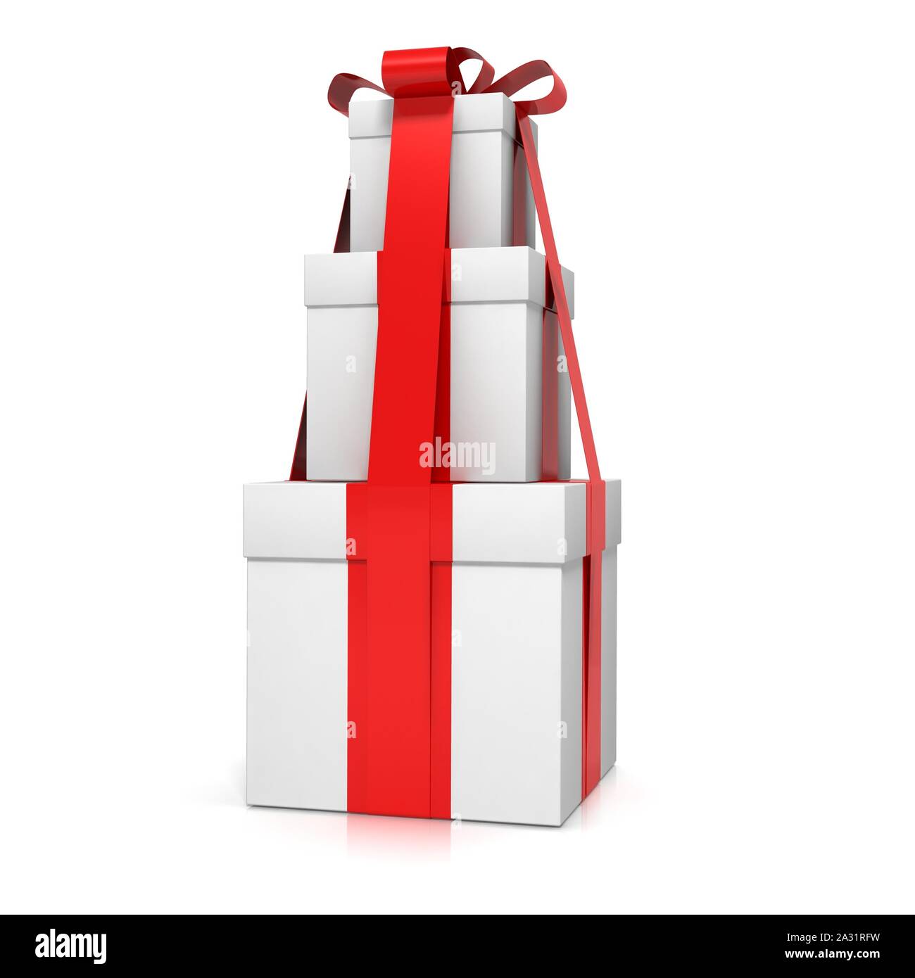Christmas gifts 3D illustration Stock Photo - Alamy