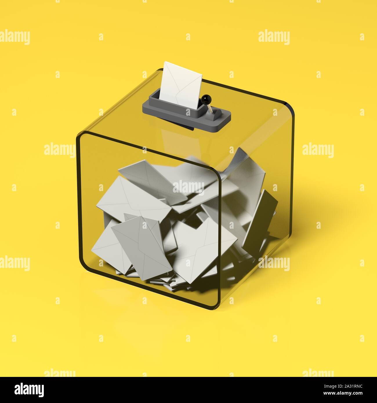 ballot box illustration Stock Photo - Alamy