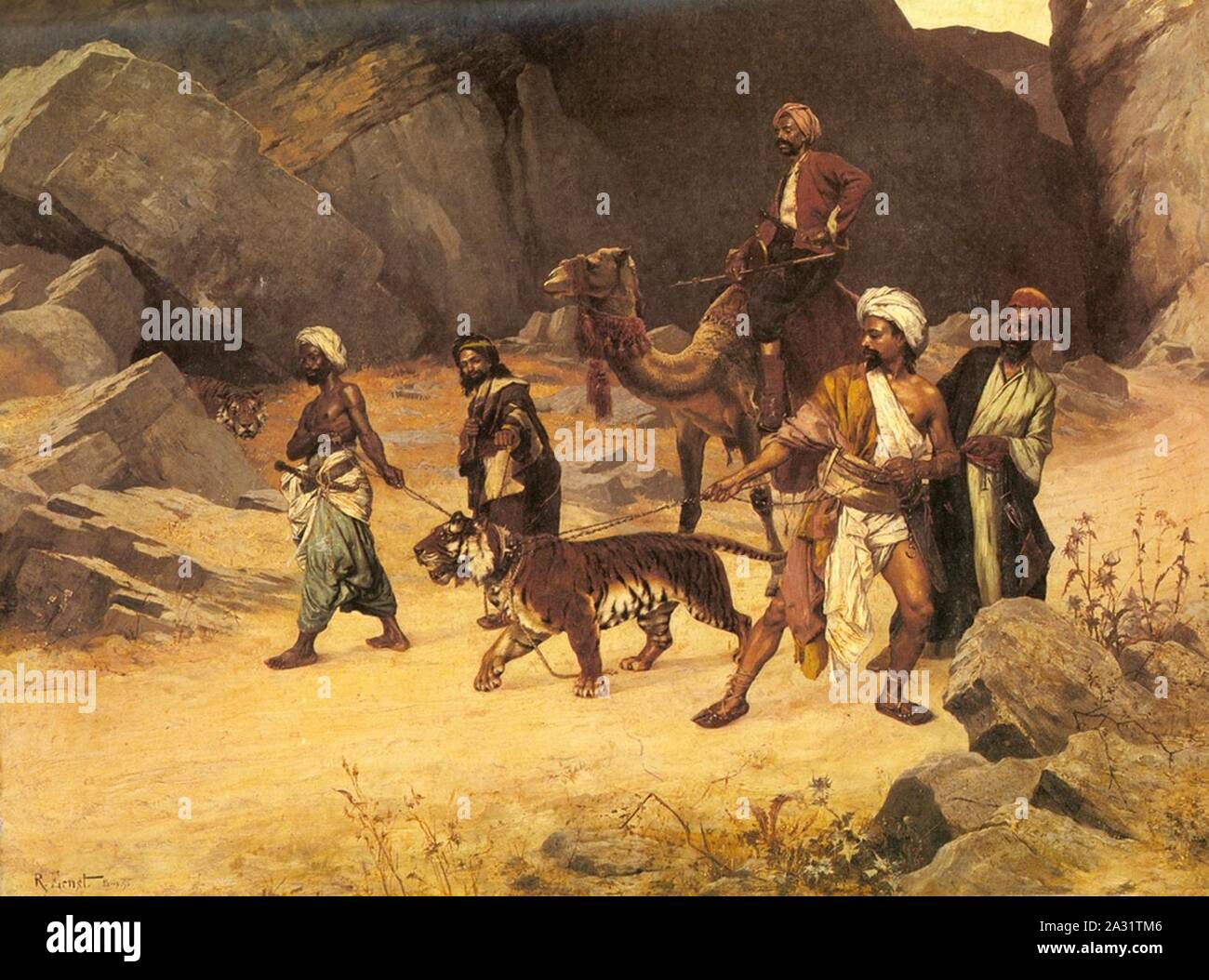 Hunt tiger vintage hi-res stock photography and images - Alamy