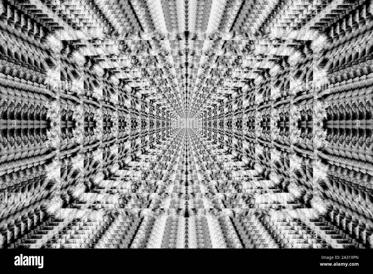 Psychedelic graphic border Black and White Stock Photos & Images - Alamy