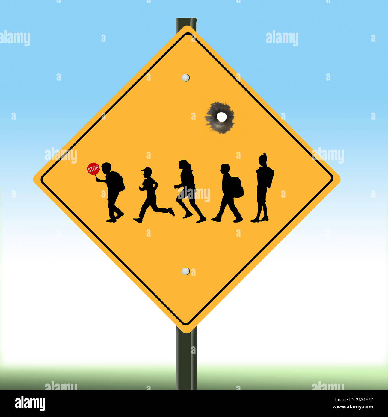 Stop sign bullet hi-res stock photography and images - Alamy