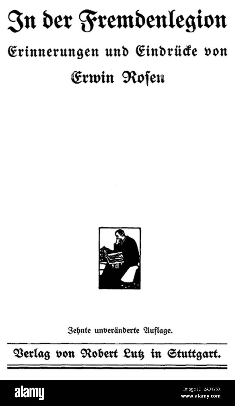 Erwin Rosen 001 Stock Photo - Alamy