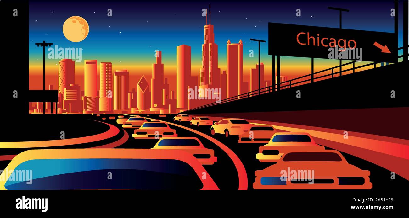 Chicago towers Stock Vector Images - Alamy