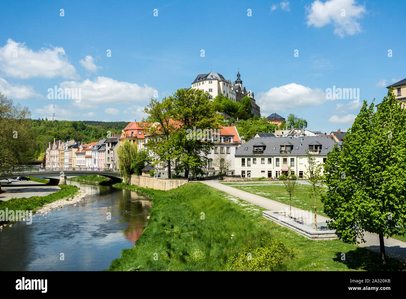 Summer palace in the park of greiz hi-res stock photography and images ...