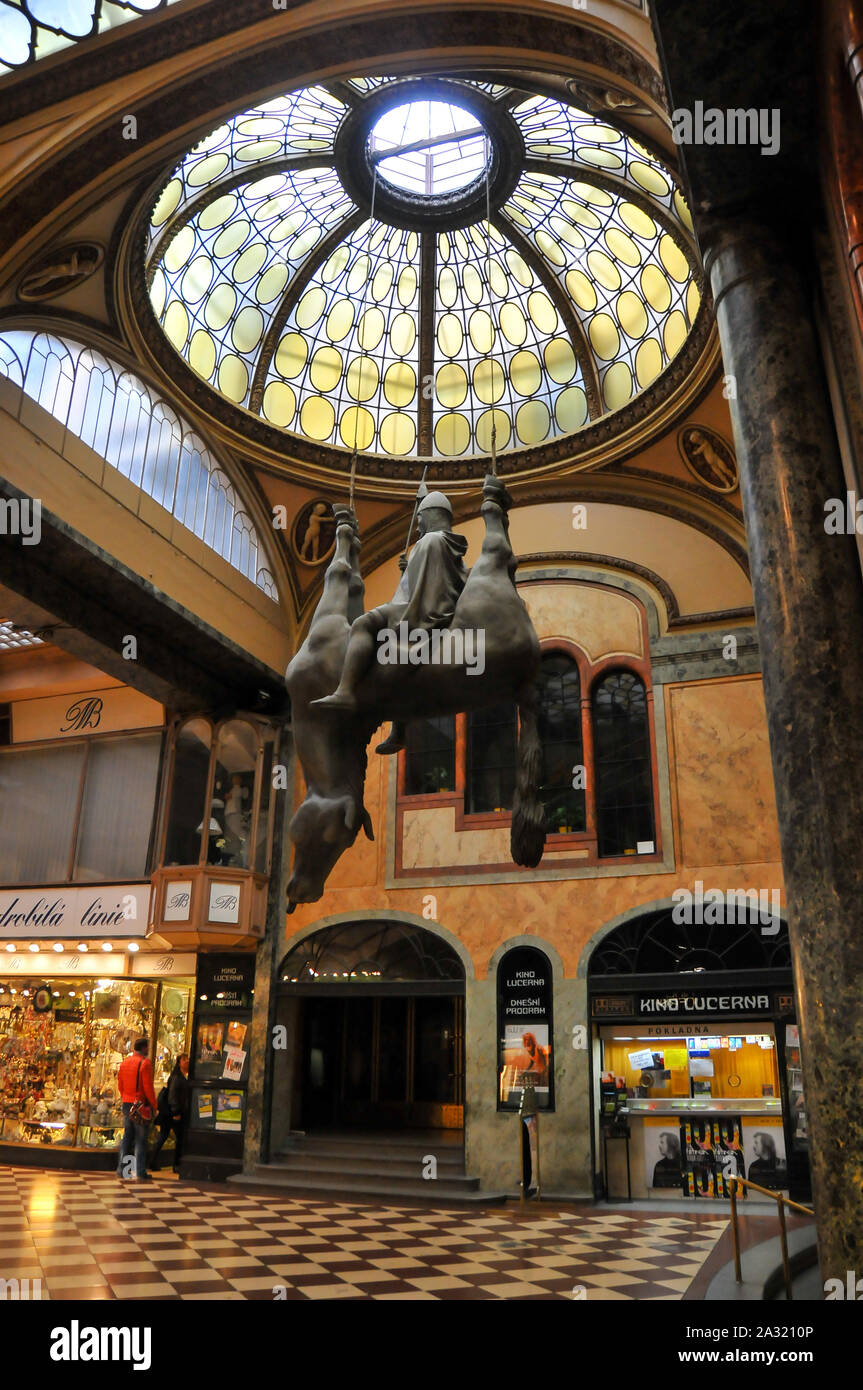 Lucerna passage prague hi-res stock photography and images - Alamy