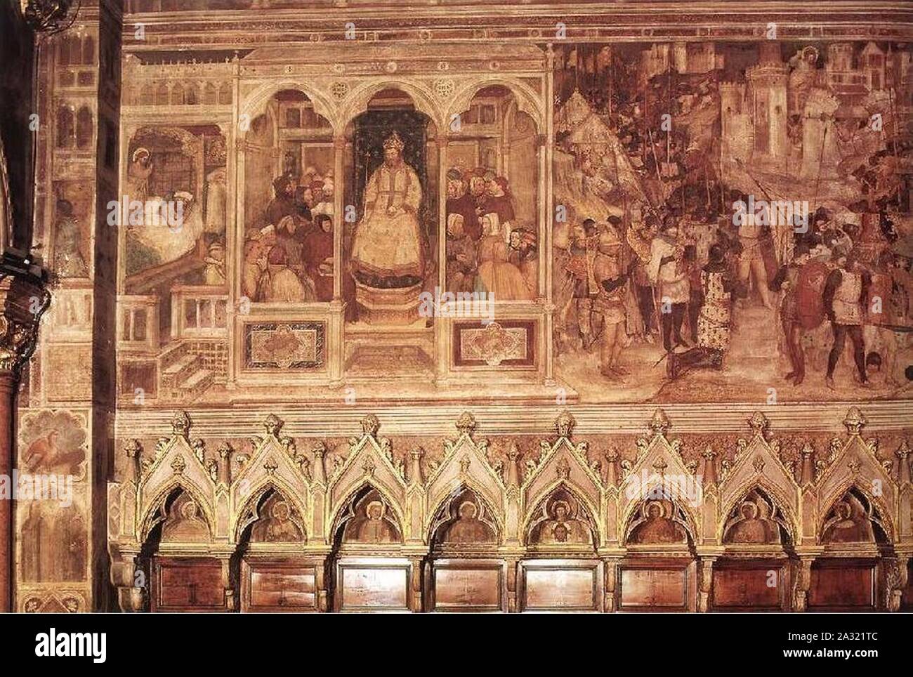 Escena de la vida de San Jaime Stock Photo - Alamy