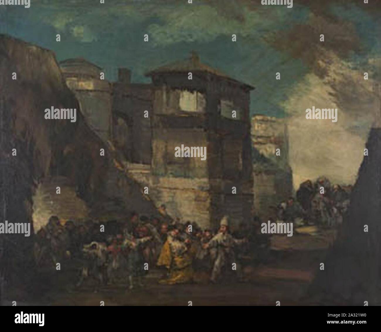 Escena de carnaval por Francisco de Goya Stock Photo - Alamy