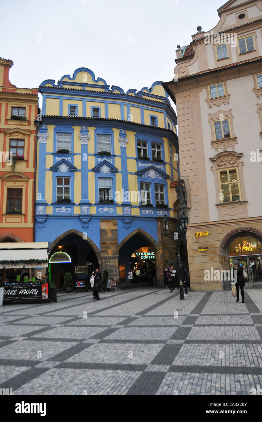 Buildings in Prague Stock Photo - Alamy