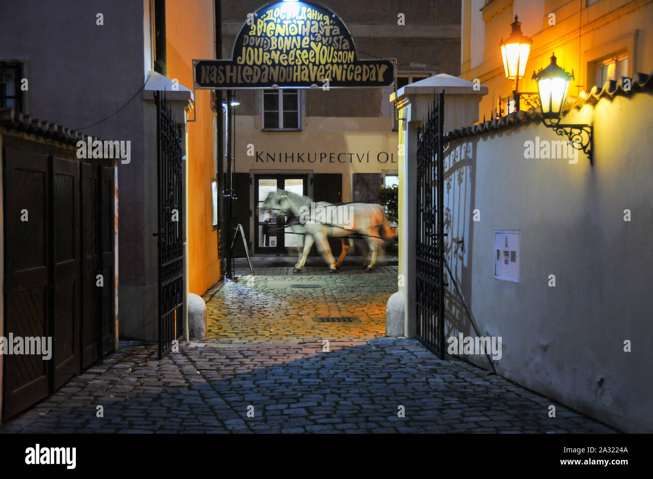 Lights in Prague Stock Photo - Alamy