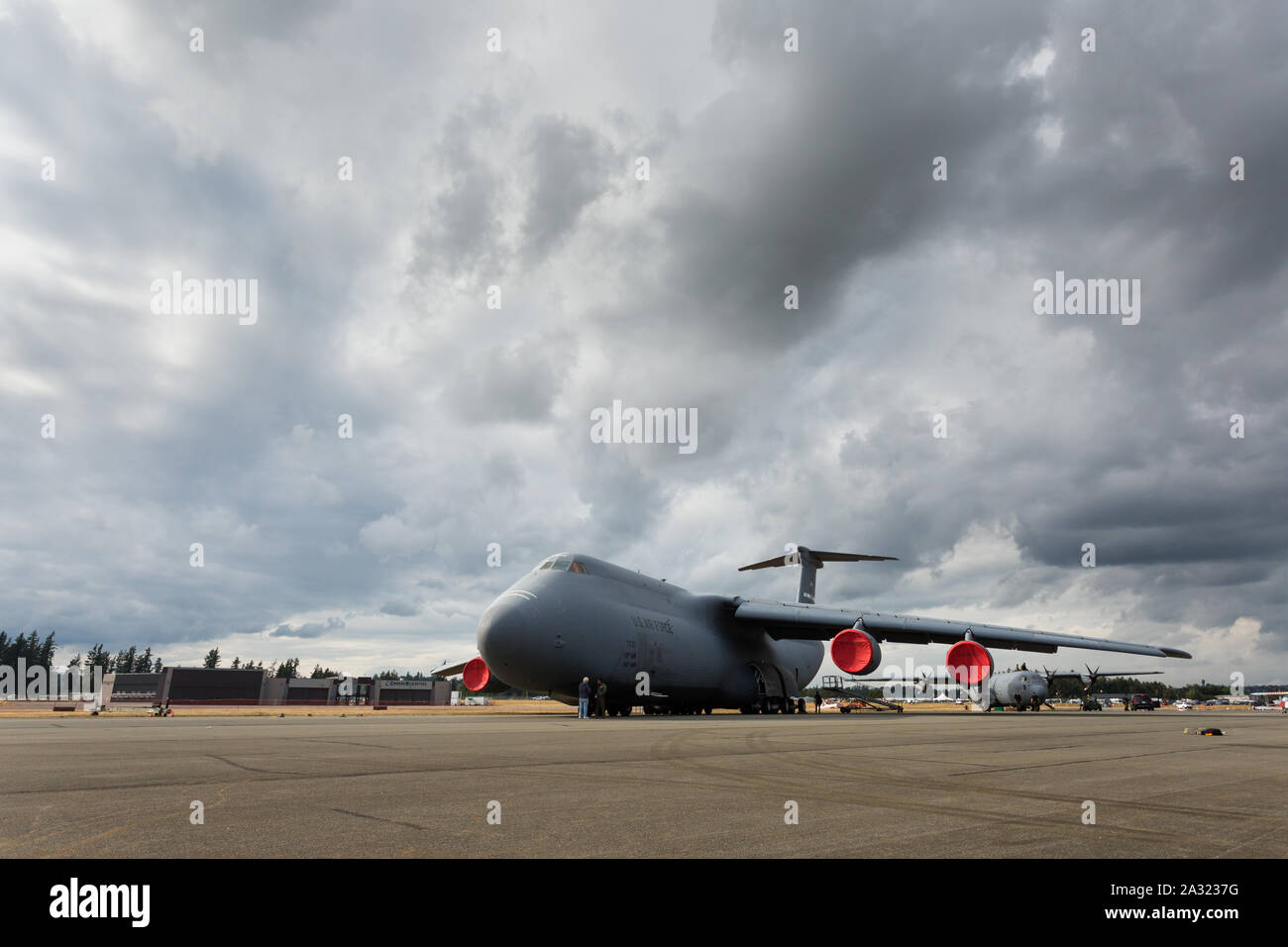 ABBOTSFORD, BC, CANADA - AUG 11, 2019: USAF C-5 galaxy military ...