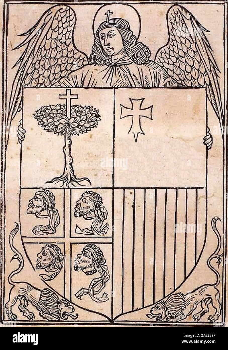 Escudo de Aragón, Vagad y Hurus, 1499 Stock Photo - Alamy
