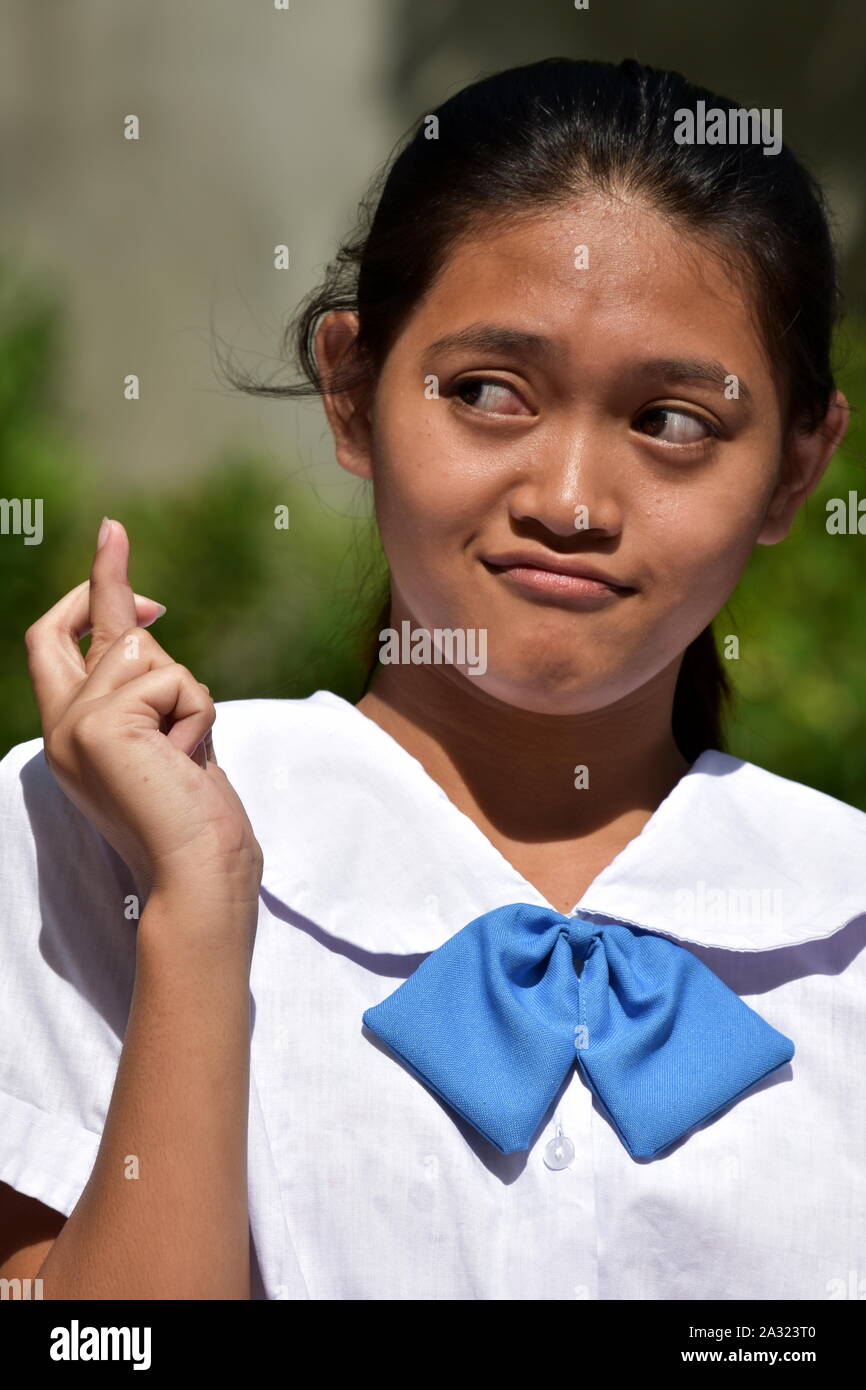 A Fortunate Pretty Teenage Female Stock Photo - Alamy