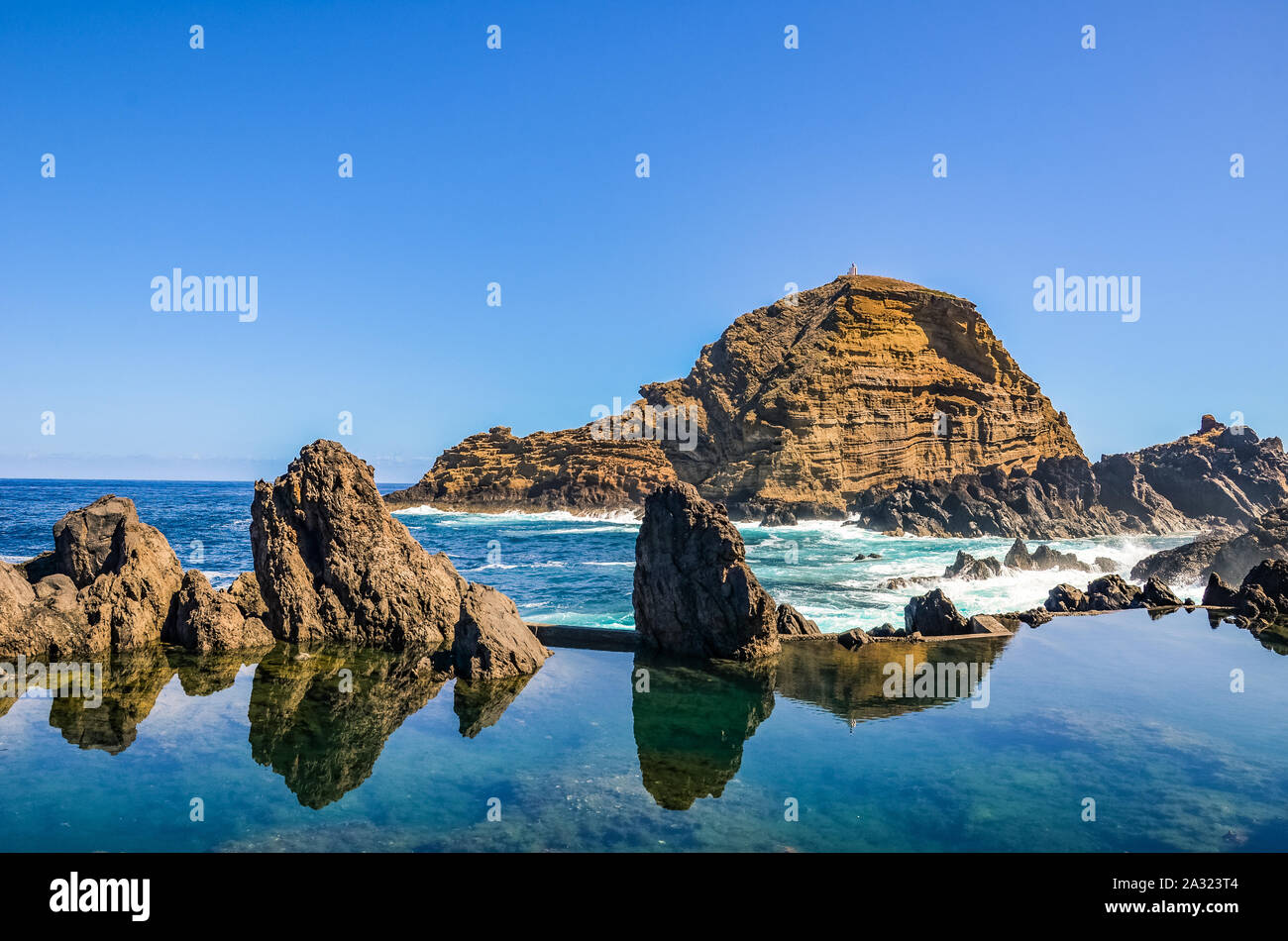 Amazing natural swimming pools in the Atlantic ocean, Madeira Island ...