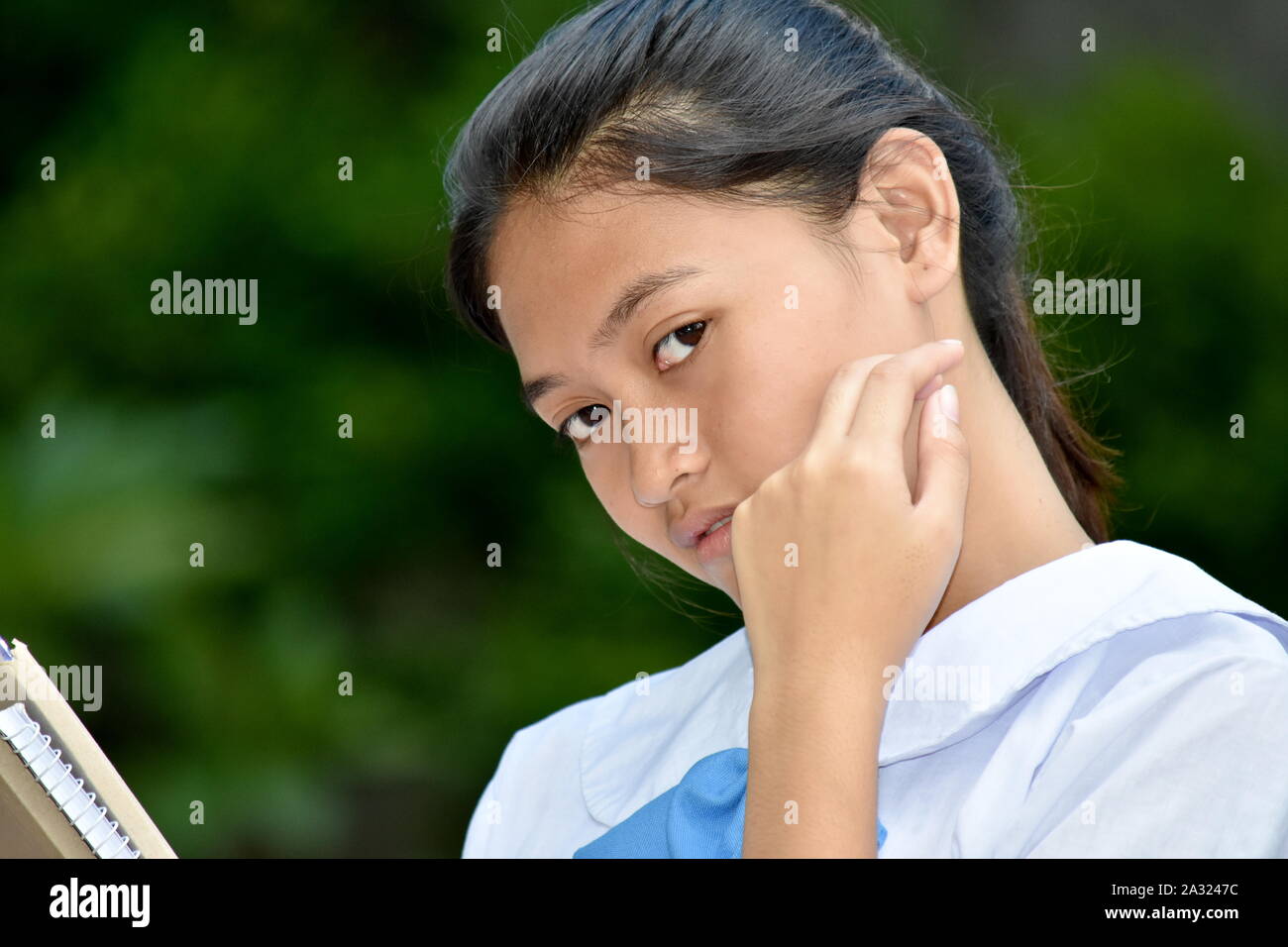 Female student shyness hi-res stock photography and images - Alamy