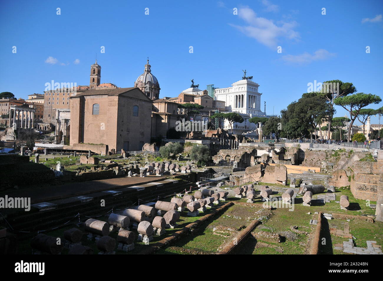The Imperial Forum in Rome Stock Photo - Alamy