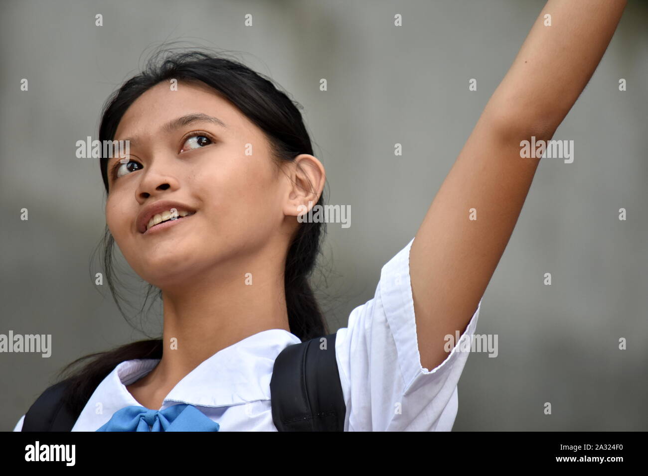 A Girl Student And Freedom Stock Photo - Alamy