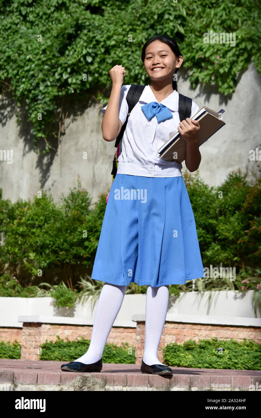 Young Diverse Female Student And Winning Stock Photo - Alamy