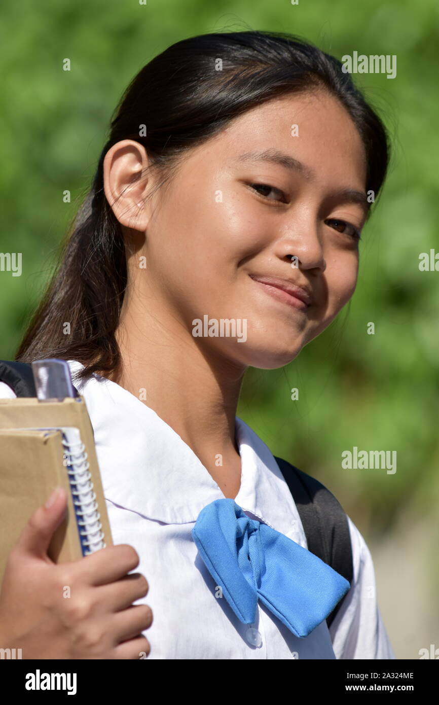 An A School Girl Student Stock Photo - Alamy