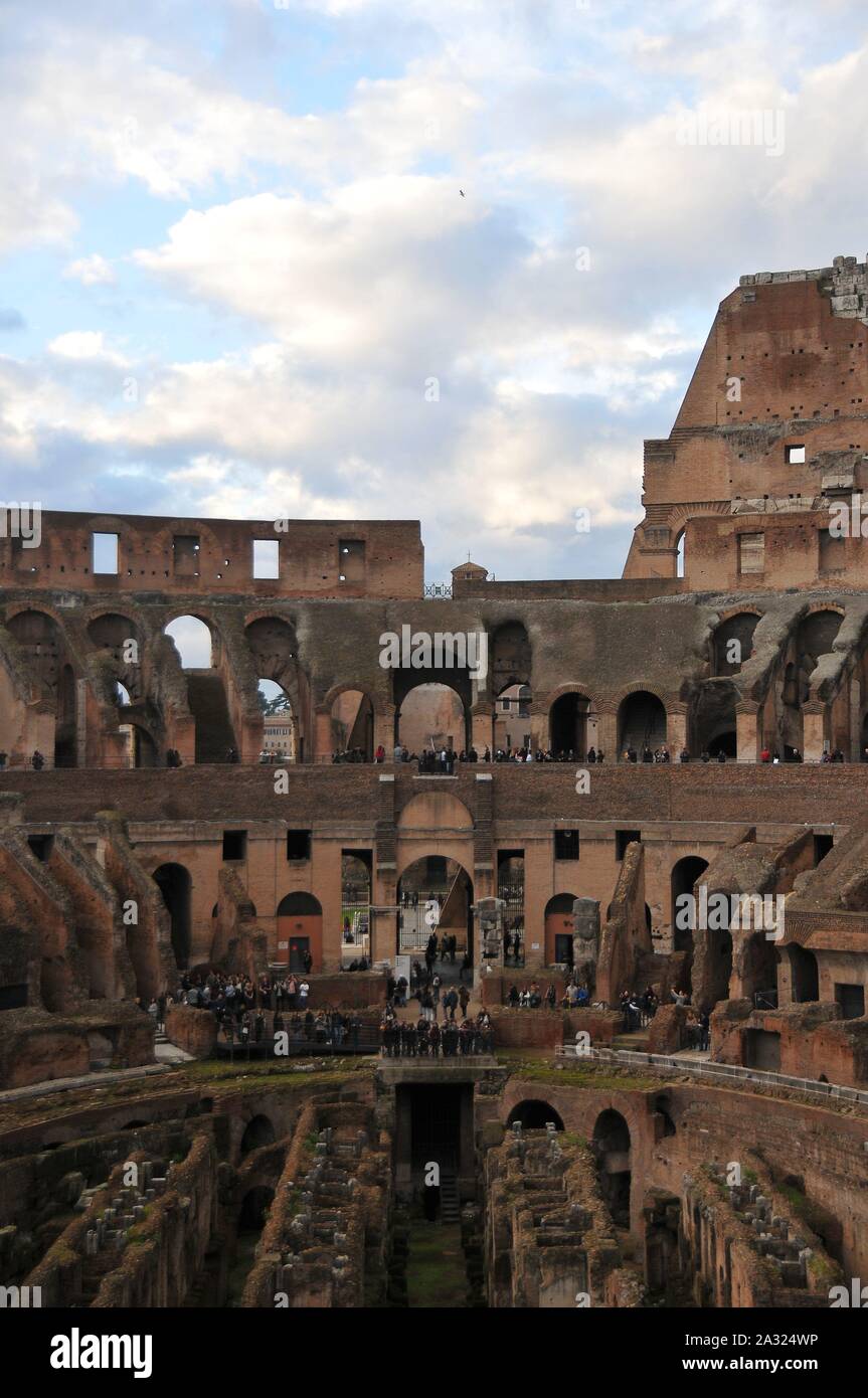 The Colosseum amphitheatre in Rome Stock Photo - Alamy