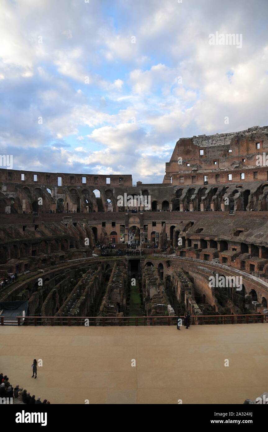 The Colosseum amphitheatre in Rome Stock Photo - Alamy