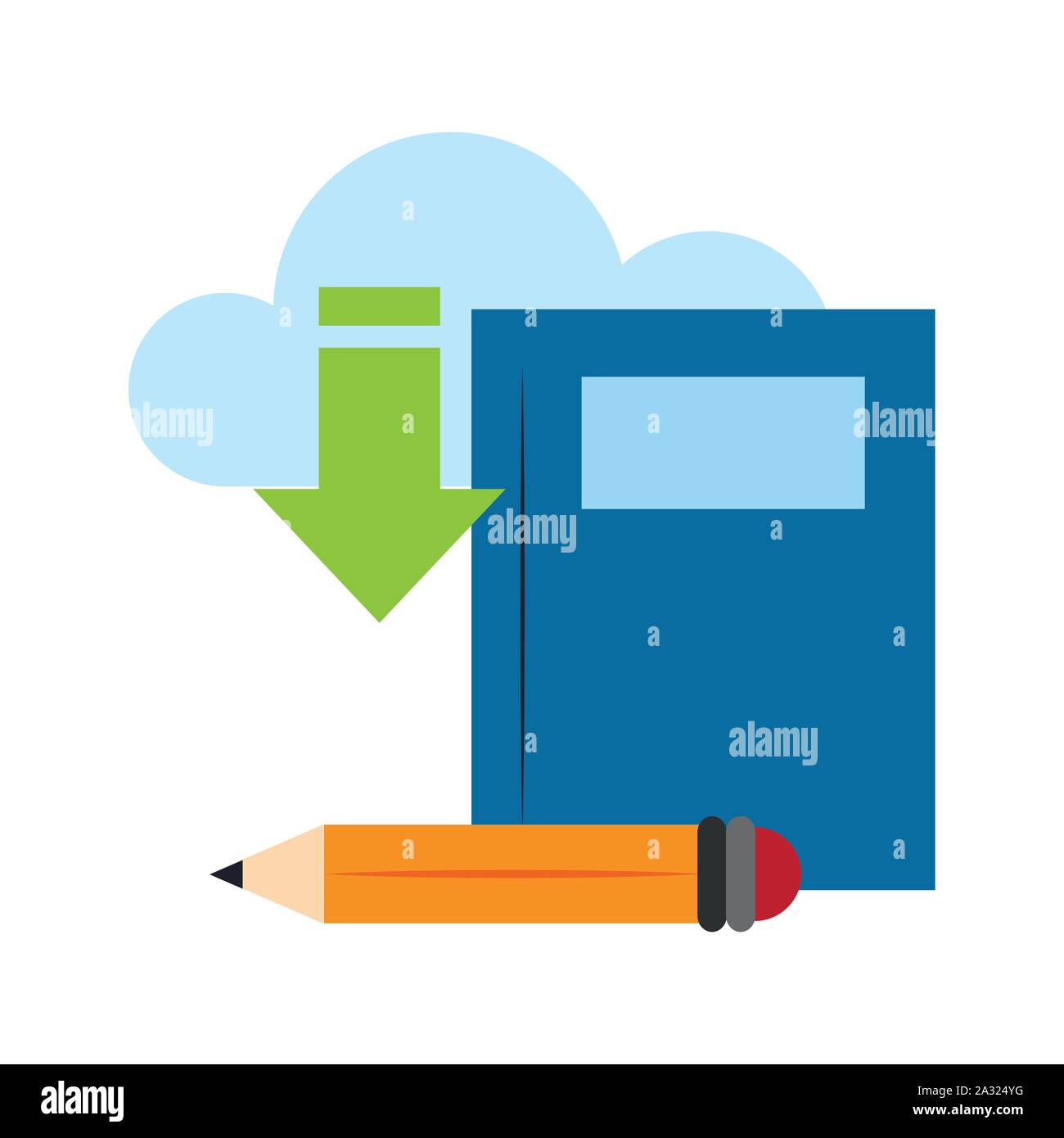 Cloud and pencil design Stock Vector Image & Art - Alamy